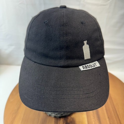 Absolut Vodka Dad Hat Cap Black Bottle logo Adjustable Strapback | eBay