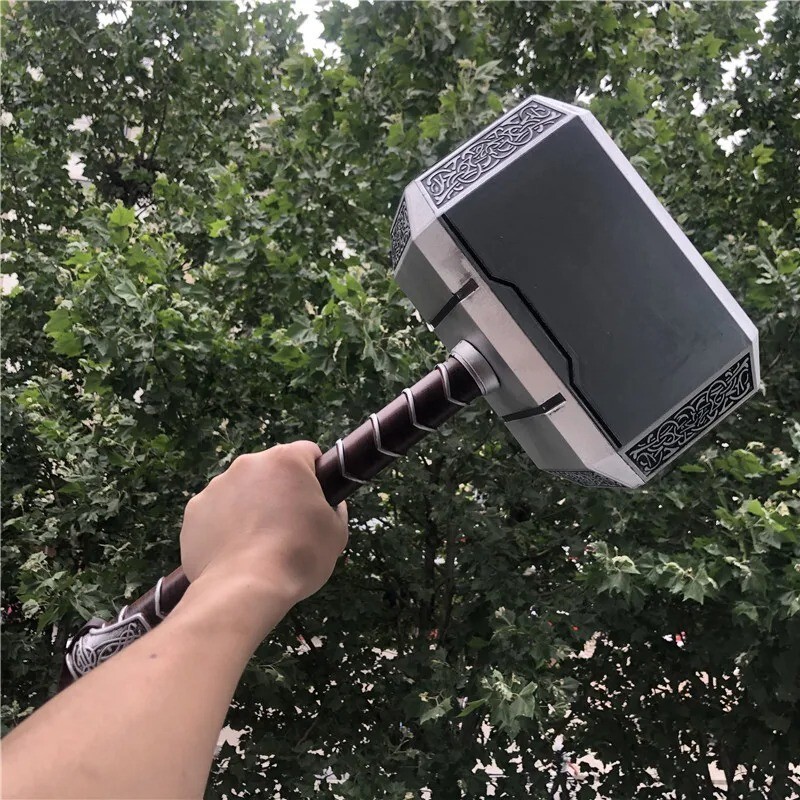 Marvel Thor Hammer Toy - Solid Foam - Great Size and Weight | eBay UK