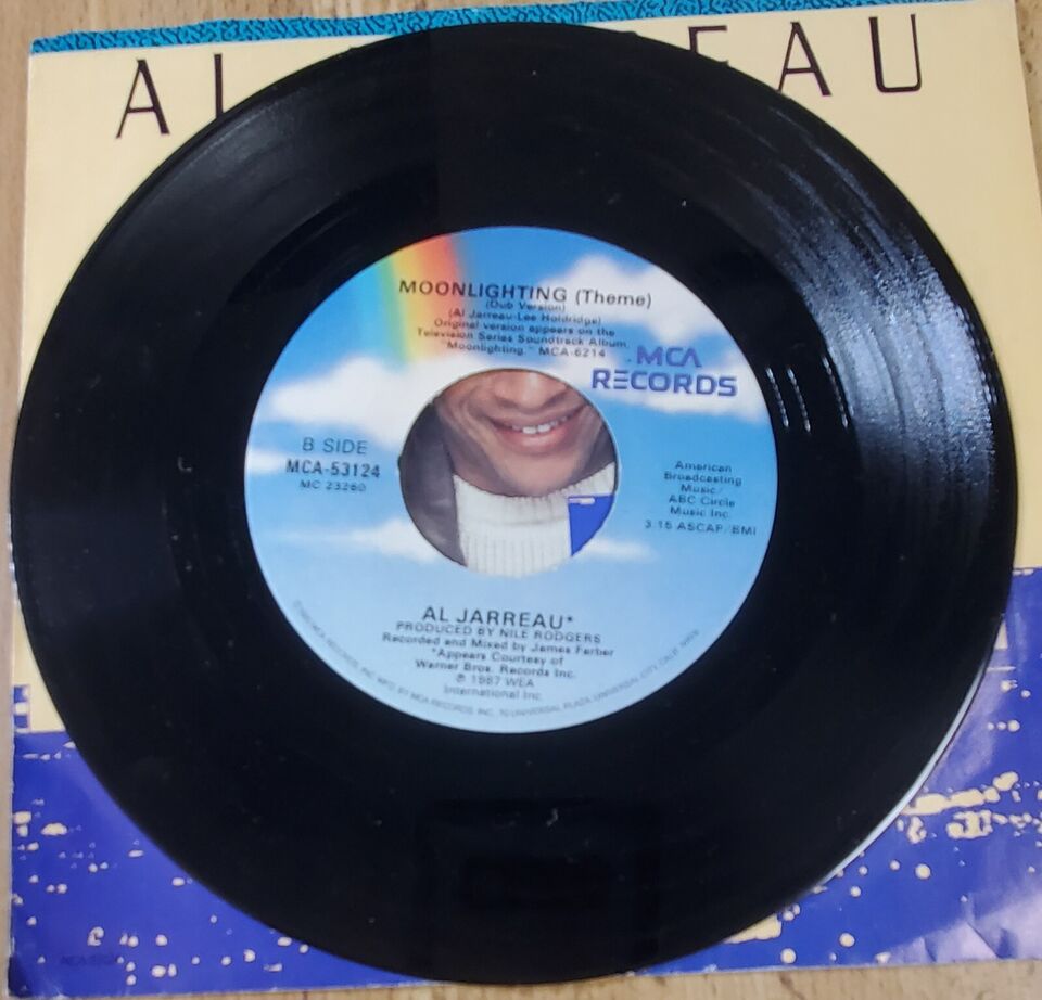 AL JARREAU (FROM "MOONLIGHTING) "MOONLIGHTING THEME" 45 PS With Sleeve ...