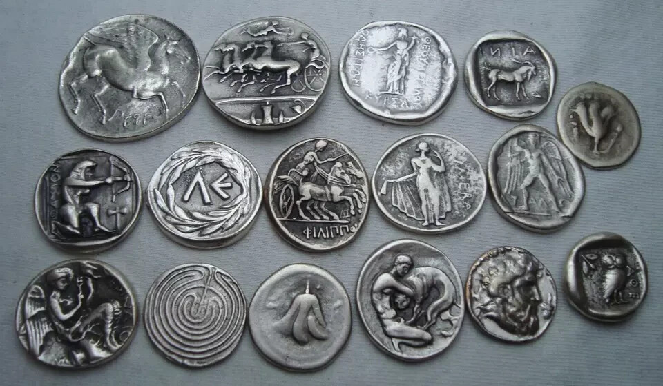 GREECE UNIQUE RARE HUGE LOT OF 16 ANCIENT GREEK COINS MUSEUM QUALITY | eBay