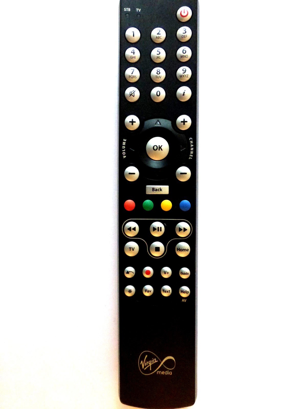 VIRGIN MEDIA HD V+ CABLE BOX REMOTE CONTROL | eBay