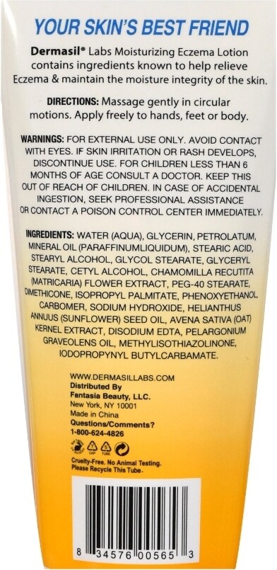 Dermasil Eczema Relief Moisturizing Lotion 6 oz. Tubes | eBay