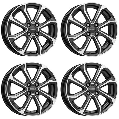 4 Dezent KT dark wheels 6.0Jx15 4x100 for KIA Picanto Rio Stonic 15 ...