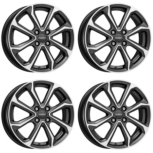 4 Dezent KT dark wheels 6.0Jx15 4x100 for KIA Picanto Rio Stonic 15 ...