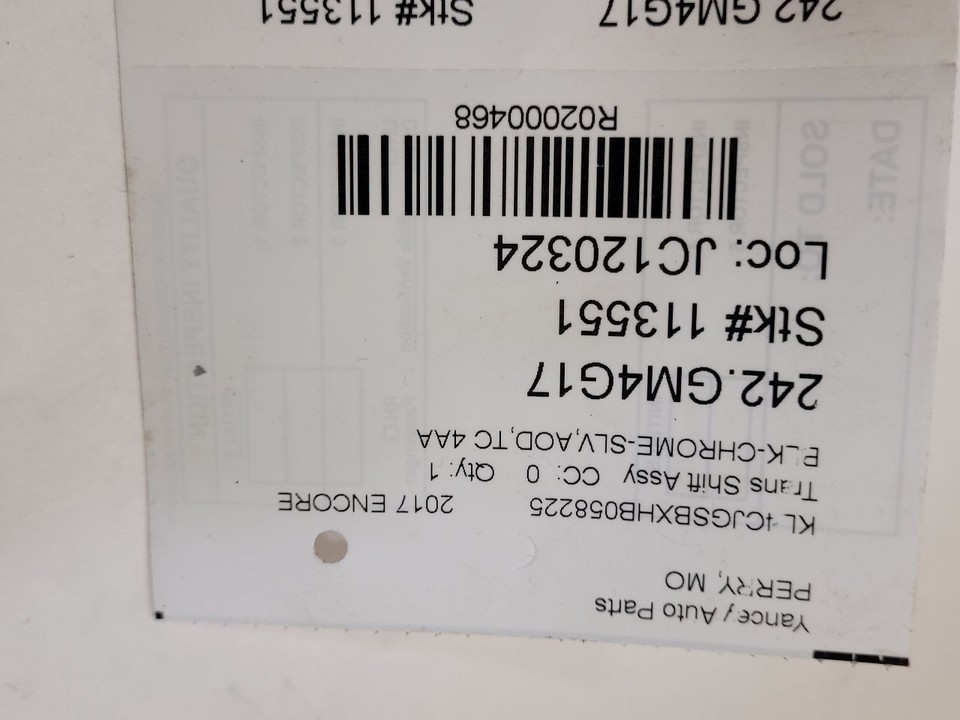 Used Automatic Transmission Shift Lever Assembly fits: 2017 Buick ...