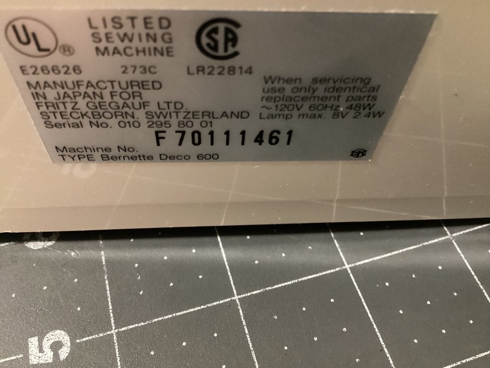 BERNINA DECO 650 EMBROIDERY MACHINE | eBay