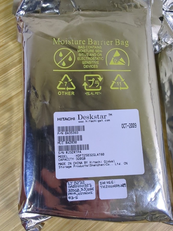 KSE Hitachi Deskstar 320GB 3.5" PATA IDE HARD DISK DRIVE 0A35393 ...
