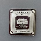 Geiger 1 OZ Silver Square Bar .999 Fine Silver w/Serial Number~PRISTINE ...