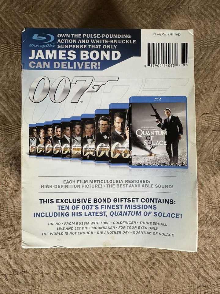 James Bond 007 Blu-Ray Collection 10 Film Box Set | eBay
