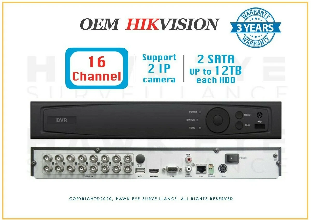 Hikvision HAR324-8 AR324-8 TVI HD 2MP Channel DVR/DVS, 58% OFF