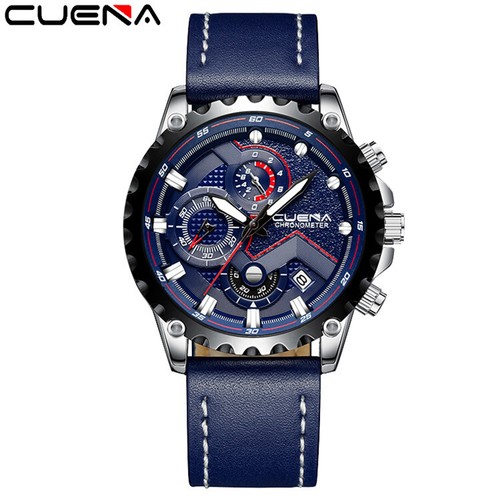 CUENA Six Pin Belt Casual Fashion Men's Waterproof Quartz Watch ...