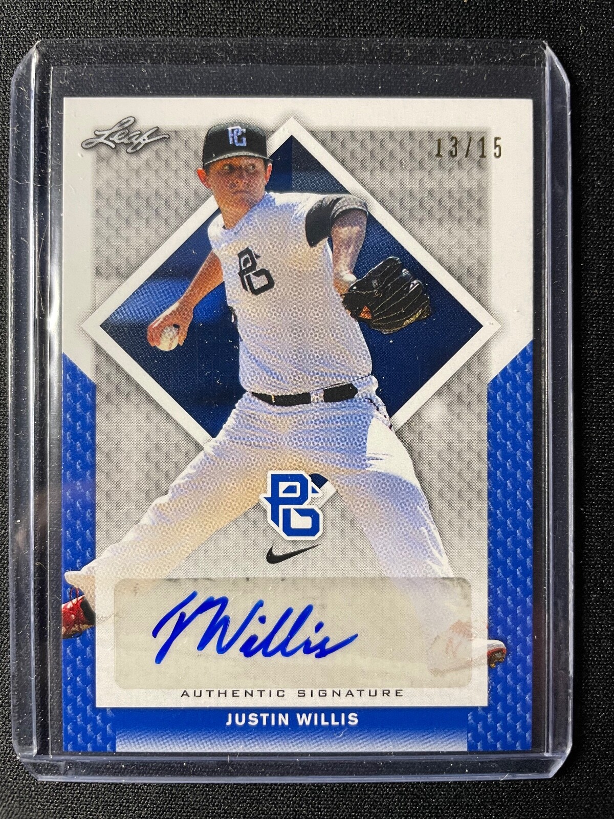 2016 Leaf Perfect Game Justin Willis Autograph Blue #13/15!!! | eBay