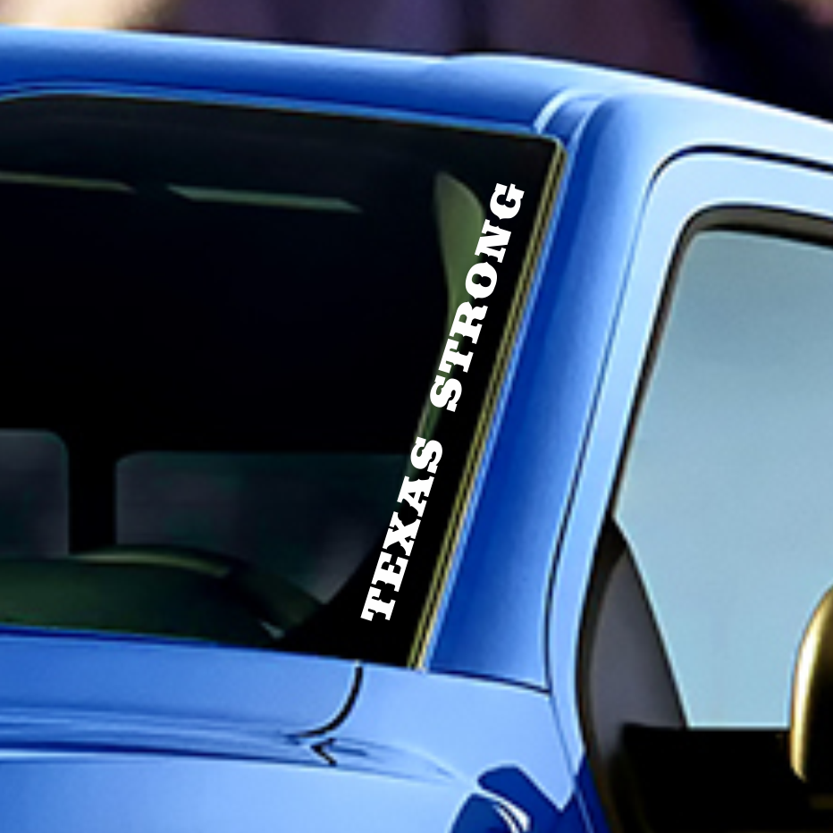 Texas Strong Windshield Sticker Banner Vinyl Decal Truck Houston | eBay