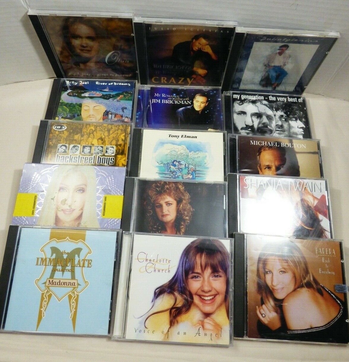 Mixed Lot of 45 CD Albums Artists Bands Country Pop Rock Classic 1990's ...