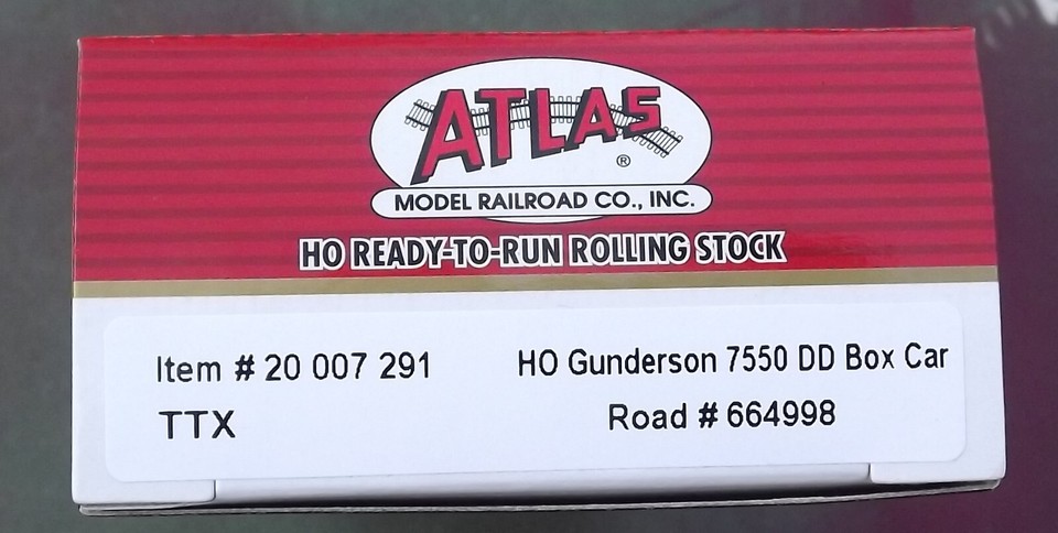 NEW Atlas HO 60' Gunderson 7550 DD Box Car CHOICE road/number UP TTX ...
