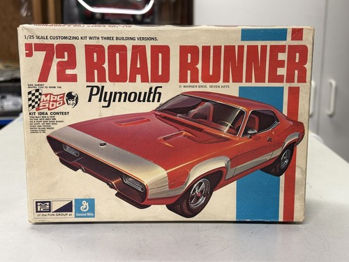 BOX ONLY 1:25 MPC model muscle car kit '72 ROAD RUNNER 1972 PLYMOUTH #1 ...