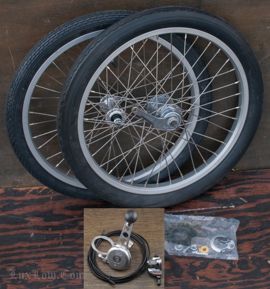 20" Stingray Bike Stick Shifter WHEELS 3 Speed Hub Tires Vintage ...