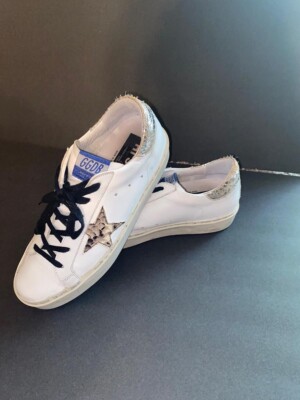 Golden Goose snake print star cross trainers low top size 40 -us 9 High ...