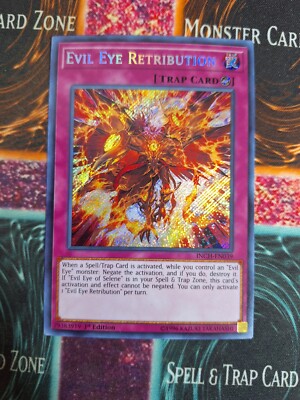 Yu-Gi-Oh! Evil Eye Retribution INCH-EN039 Secret Rare 1st Edition Near ...