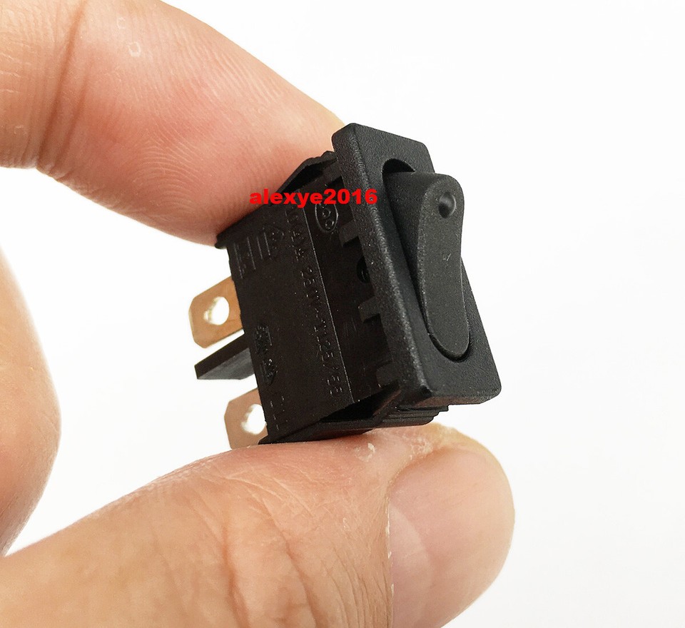 CANAL MR SERIES Micro Slim Rocker Switch 2 Pins 2 Positions 10A 125 ...