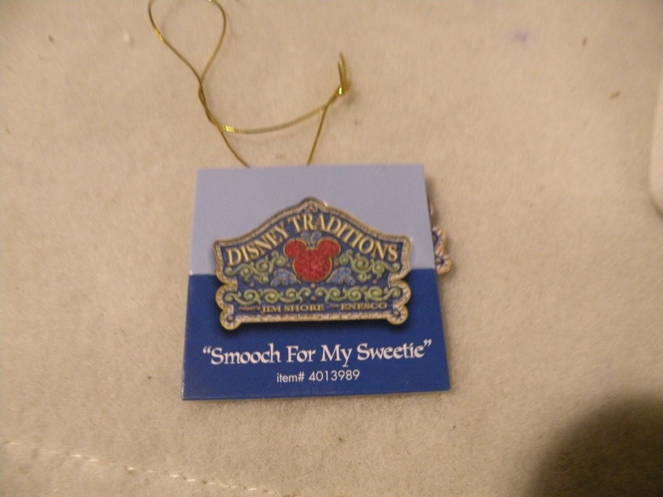 DISNEY TRADITIONS JIM SHORE MICKEY & MINNIE 'SMOOCH FOR MY SWEETIE' NIB ...