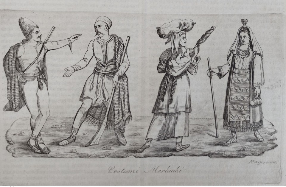 L'OMNIBUS PITTORESCO 14 / 1843 DUBLIN. MORLACCHI MORLACHS MORLACI ...