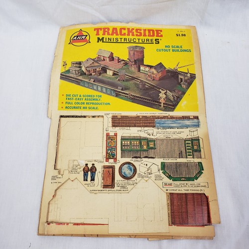 Vintage 1974 A.H.M Hillbilly mini Structures HO Scale Cutout Buildings ...