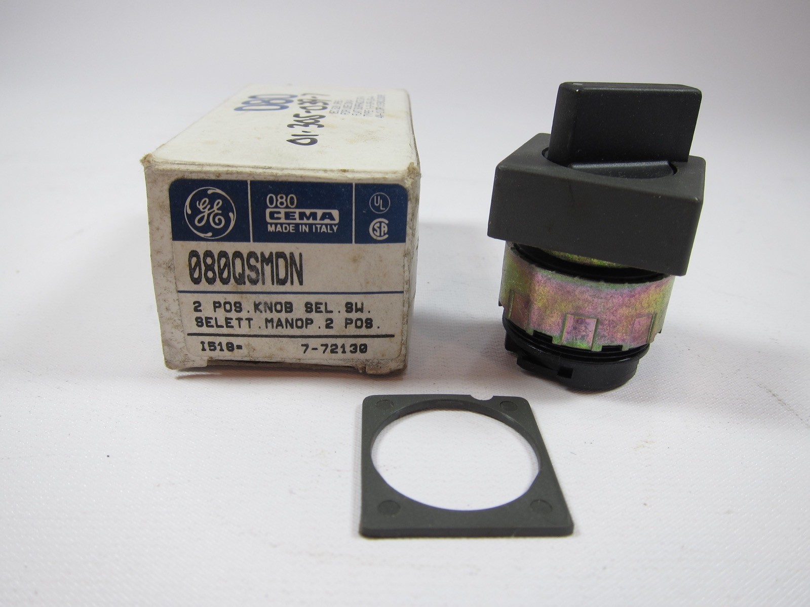New GE General Electric Cema 080QSMDN 2 Position Selector Switch | eBay