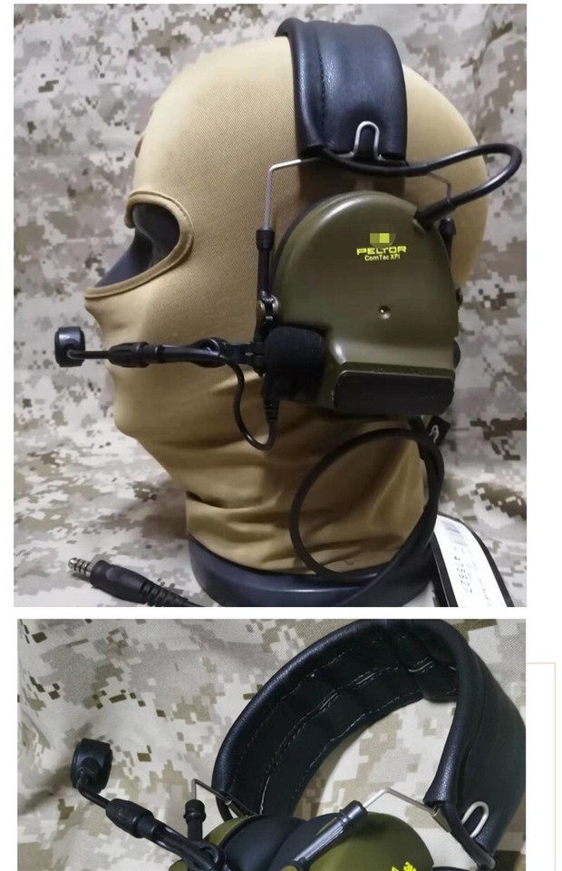 Stock Comtac XPI VI C5 C6 Communicate Noise Reduction Tactical Headset ...