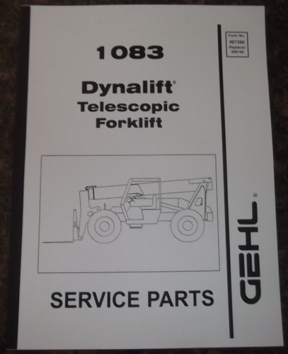 Manuel De Pièces Du Chariot Télescopique GEHL 1083 DYNALIFT | eBay