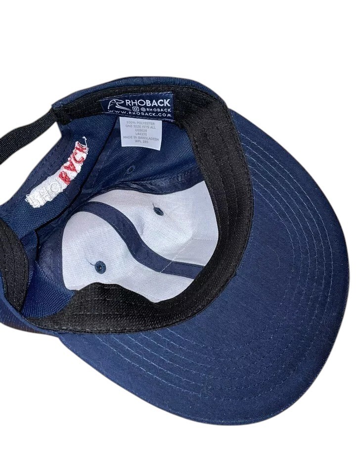 Rhoback Poly Hat Cap Blue Adjustable Lightweight Golf Hat One Size | eBay