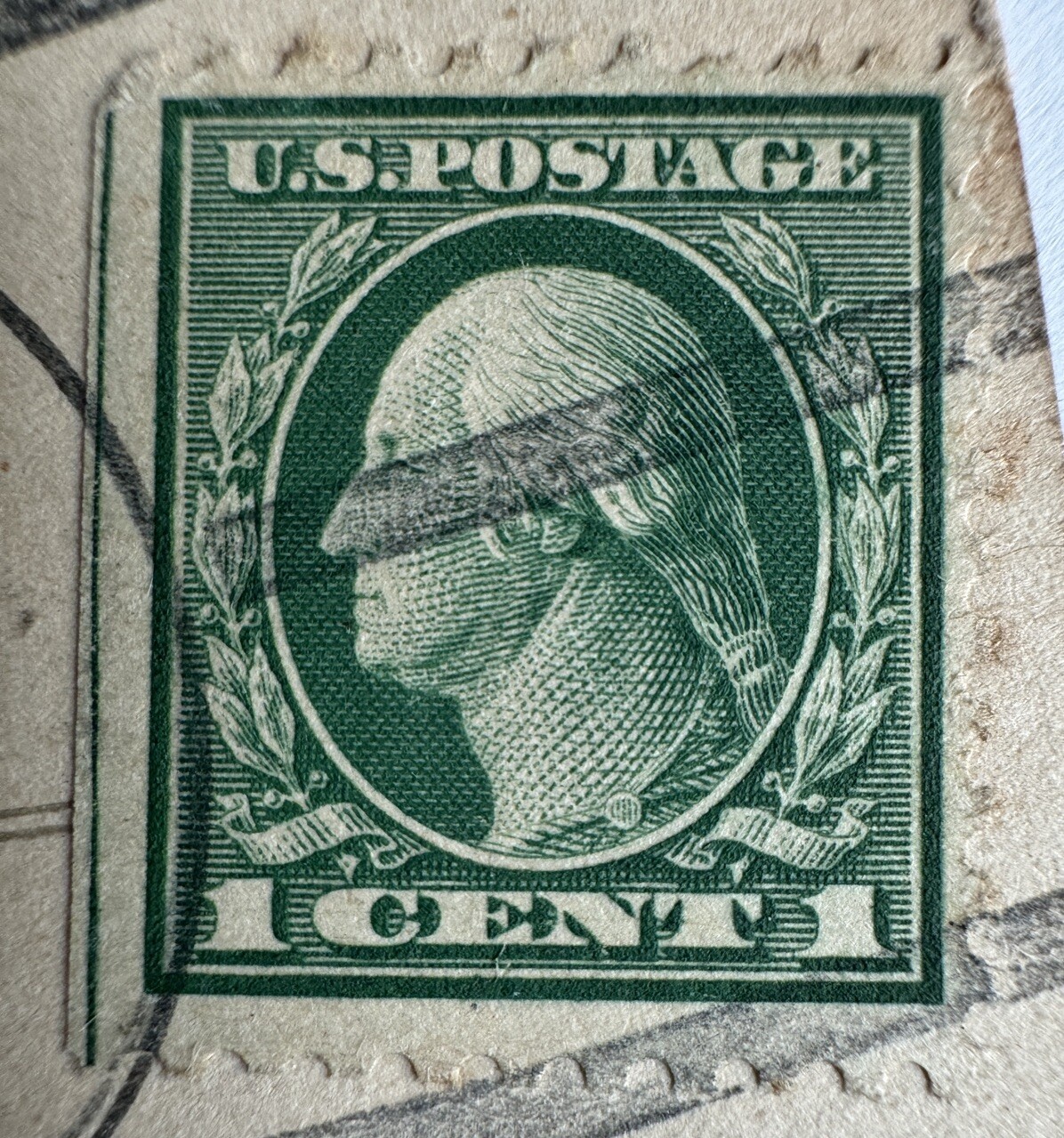 1c George Washington Stamp Green Perf 10 | eBay