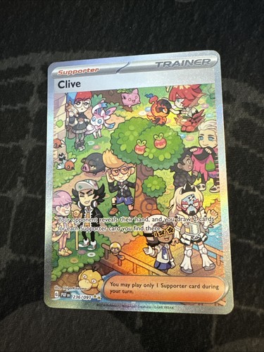 Clive Alternate Trainer - Pokemon TCG - Paldean Fates - 236/091 NM | eBay