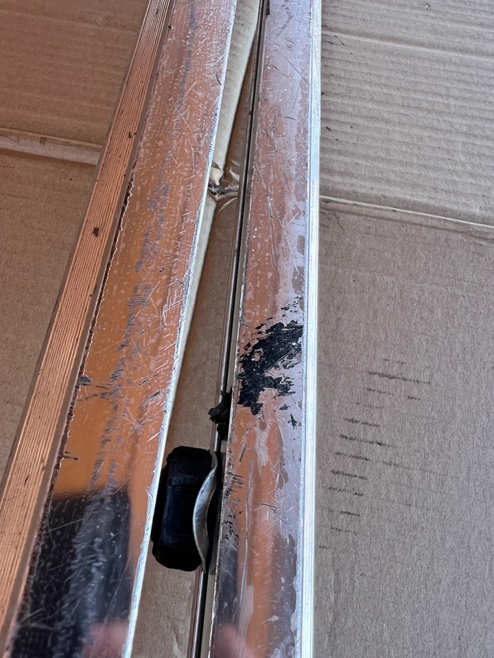 FORD TRUCK OEM BED RAILS 8 foot LONG BOX 8 FT 73-79 USED NICE 73-96 bed ...