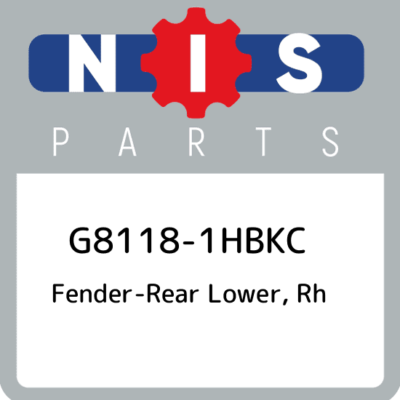 G8118-1HBKC Nissan Fender-rear lower, rh G81181HBKC, New Genuine OEM ...