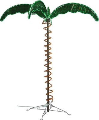 4.5-Feet Decorative Lighted Palm Tree-Holographic Rope Light for Indoor ...