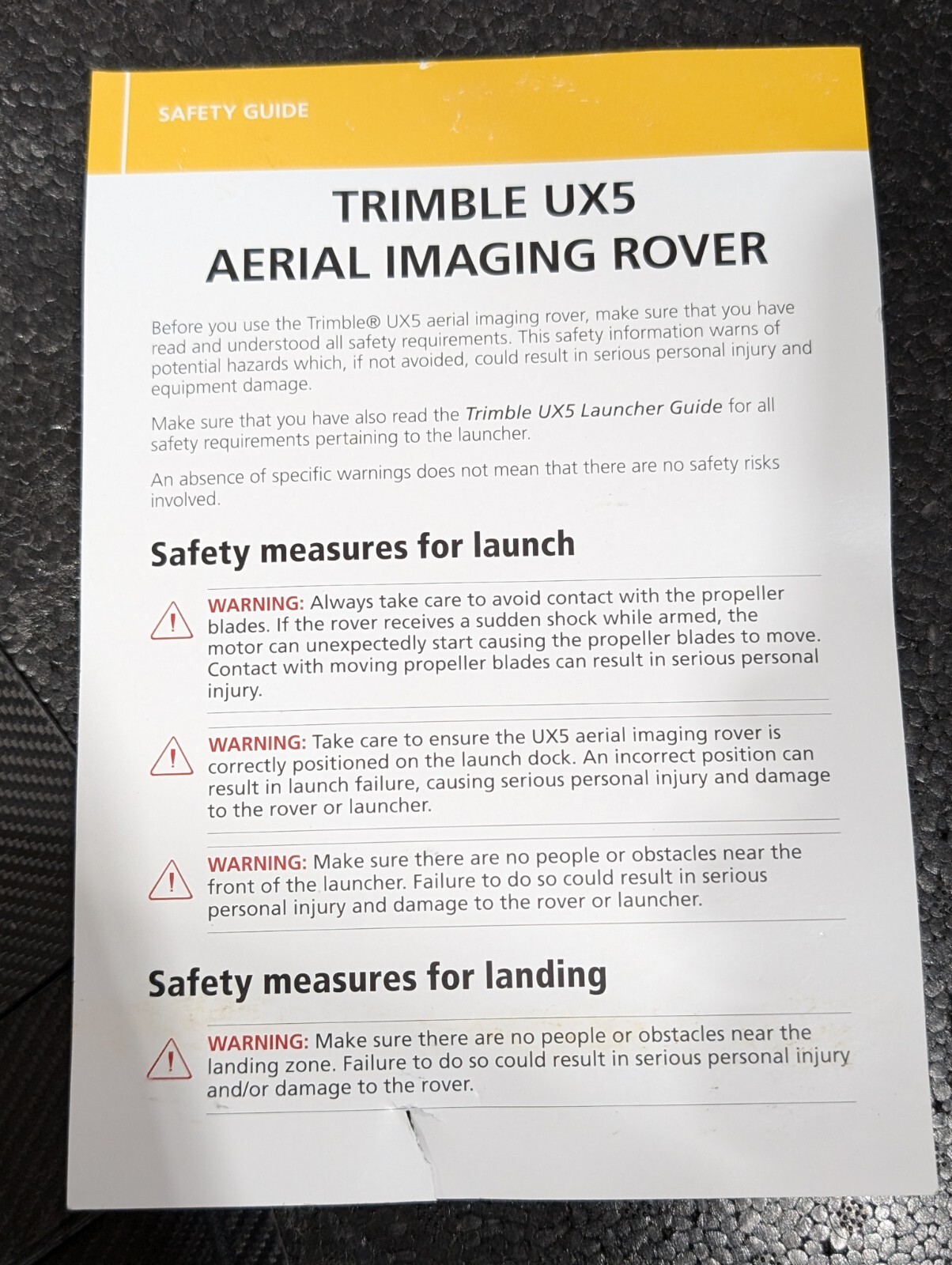 Trimble UX5 Surveying Imaging Mapping Drone w/ Launcher, Tablet and ...