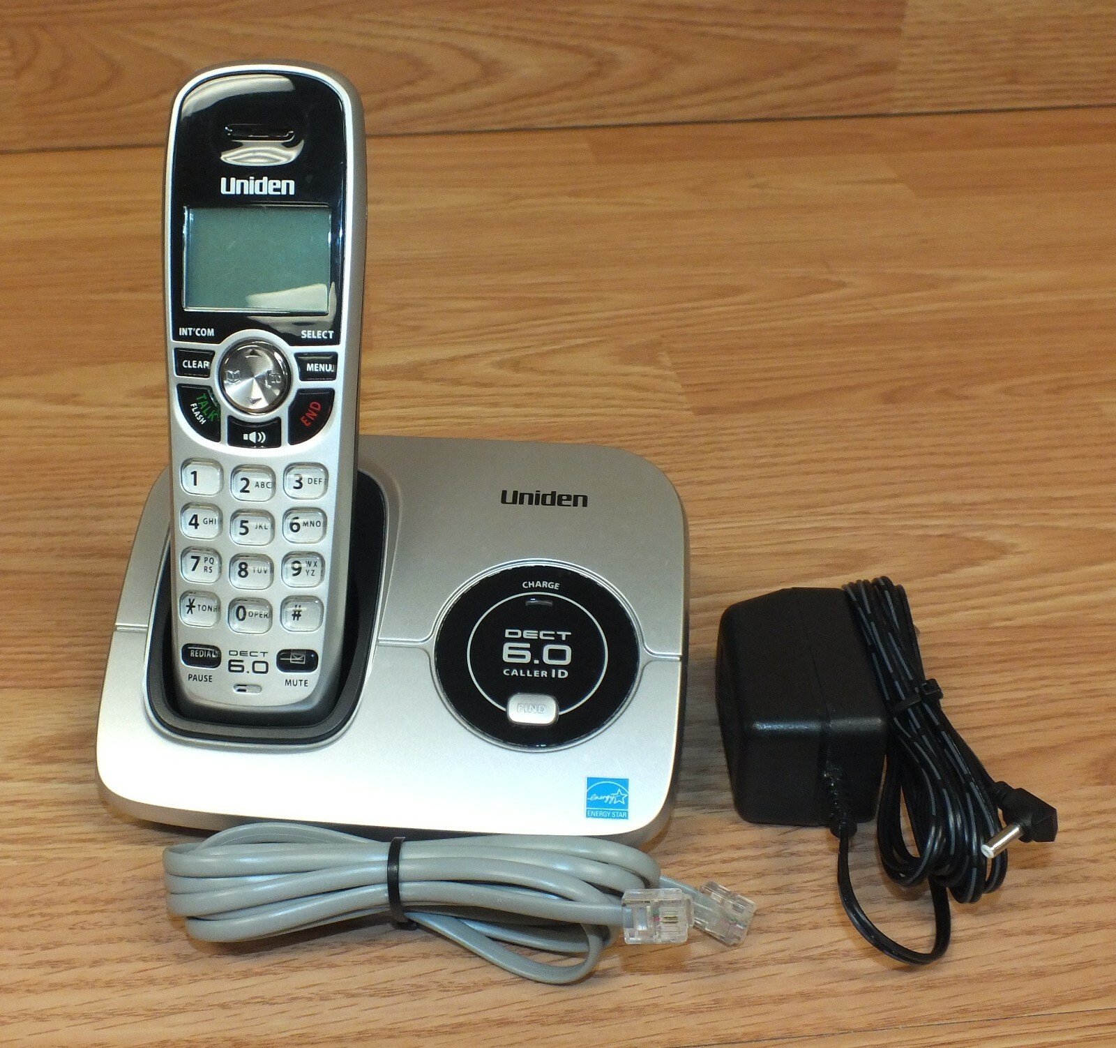 Uniden (AMWUC518) Black & Silver Single Line Cordless Phone (DECT1560 ...