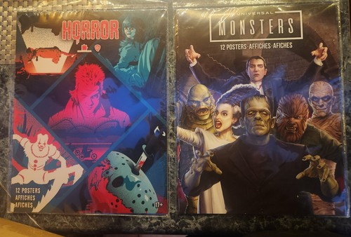 Universal Monsters Posters Set of 12 + And Horror Movie Posters 12+ Lot ...