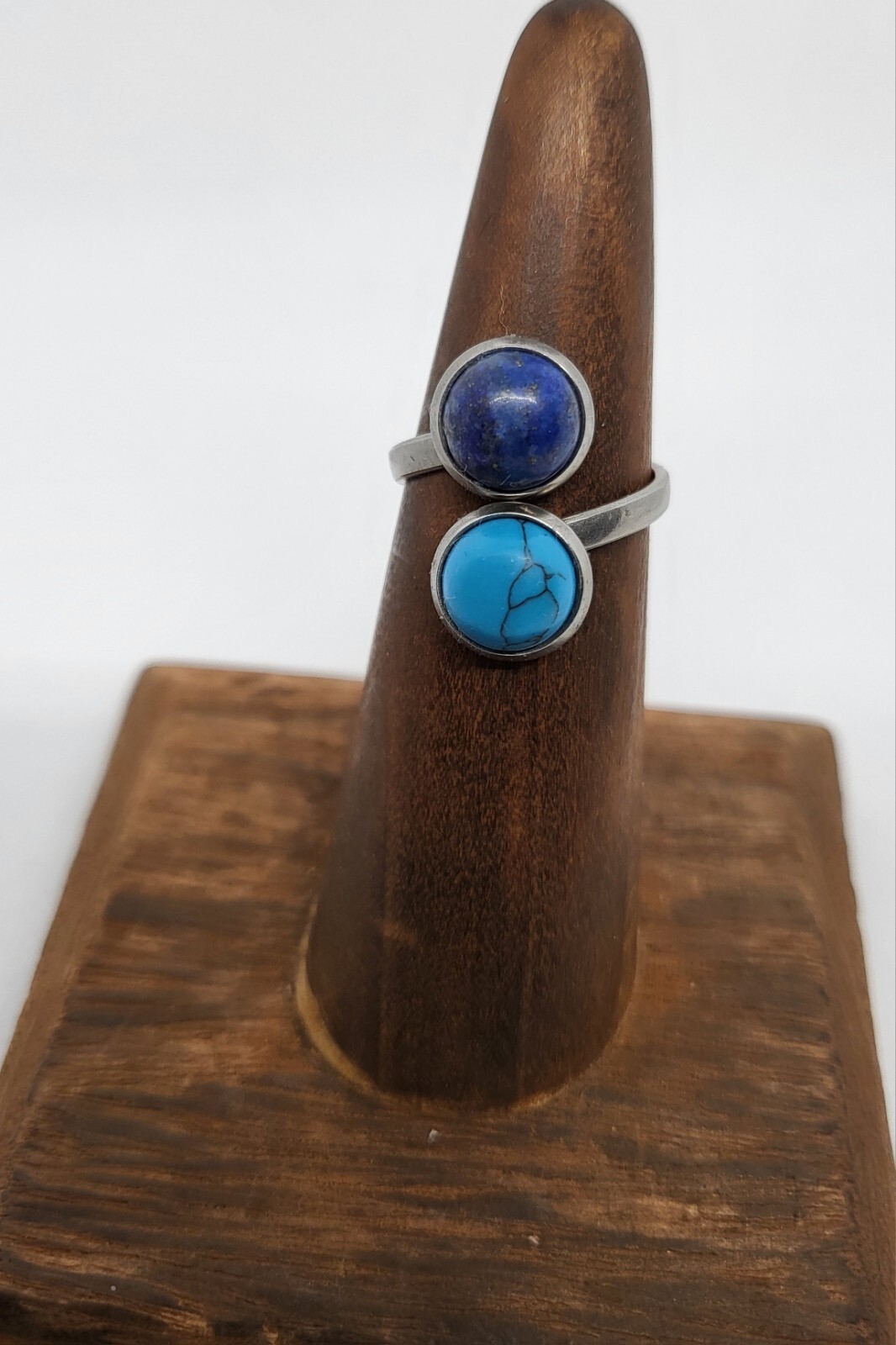 UNISEX GENUINE GEMSTONE ADJUSTABLE PINKY RING | eBay