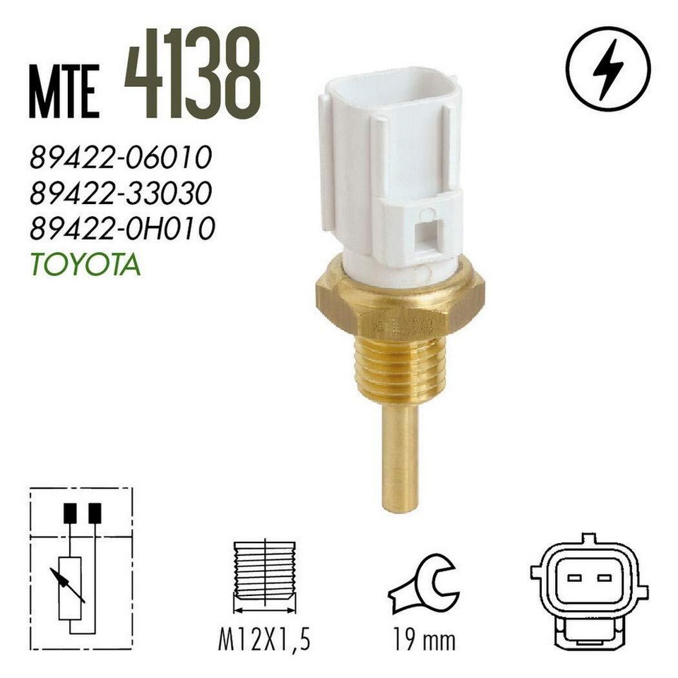 MTE-THOMSON 4138 Engine Coolant Temperature Sensor Compatible with 92 ...
