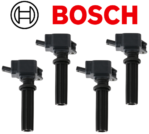 Set of 4 Bosch Ignition Coils for Ford Eco Sport, Edge, Escape, Mustang ...