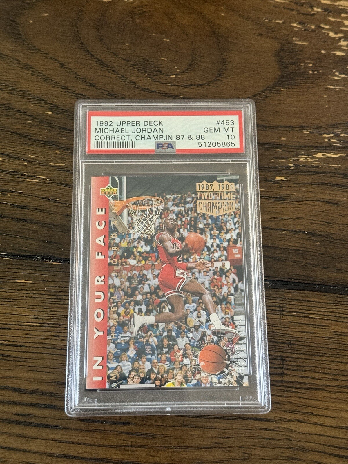 Michael Jordan 1992 Upper Deck #453 In Your Face Price Guide - Sports ...