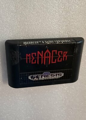 MENACER Sega Genesis Video Game Cart Cartridge Vtg Retro Authentic Fast ...