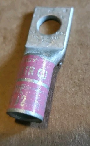 BURNDY N100 1/0 STR CU PINK DIE 348 OR 12 COMPRESSION LUG | eBay