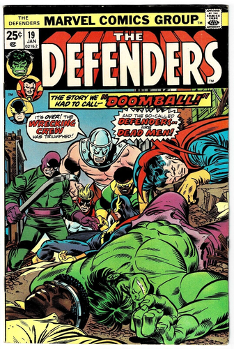Defenders #18 VF- Nice Copy 1974 1st Wrecking Crew Marvel Comics Bronze ...