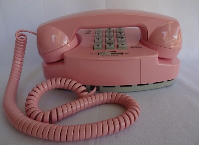 Antique telephone pink touch tone Princess phone, Signature model ...