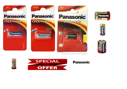 PANASONIC LR1,LRV08,CR2, 1.5V Alkaline Batteries 1pack 5 pack | eBay UK