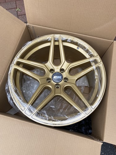 18x9.5 FORGETECH Esr Metallic Gold Wheels ESR RF15 5x100 Set of 2 72.56 ...