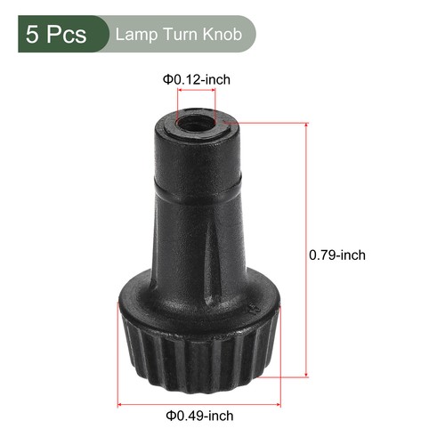 5Pcs Replacement Lamp Turn Knob,ON/OFF Light Turn Knobs,20mm L Socket ...